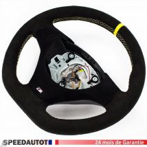 Aplati Volant Alcantara BMW M-volant E90, E91 Neuf Alcantara Jaune ...